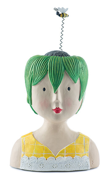 Lady Kopf Sonnenblume mit Biene, ca. 35 cm, 55,90 EUR